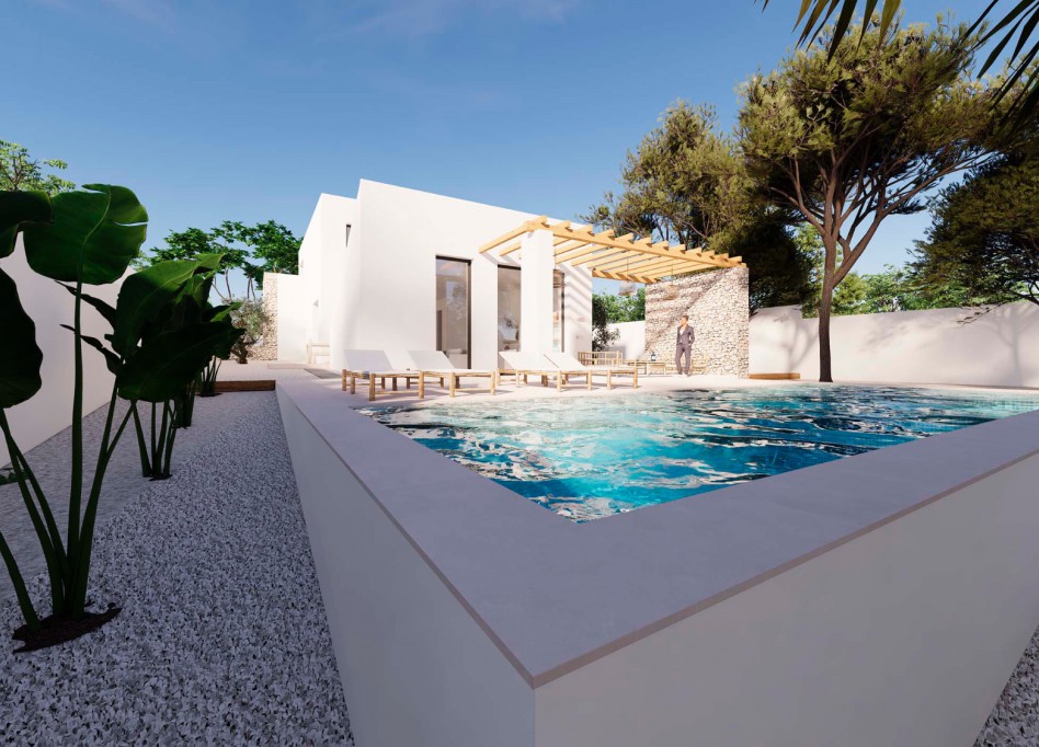 Ibiza-style villa a short distance from Moraira centre and beach | 989